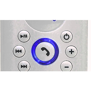 Jensen Bluetooth Rechargeable Shower Speaker, Water Resistant Mylar Speaker and Built-in Speaker and Microphone, Built-in Rechargeable Lithium Battery with USB Charger Cable Included