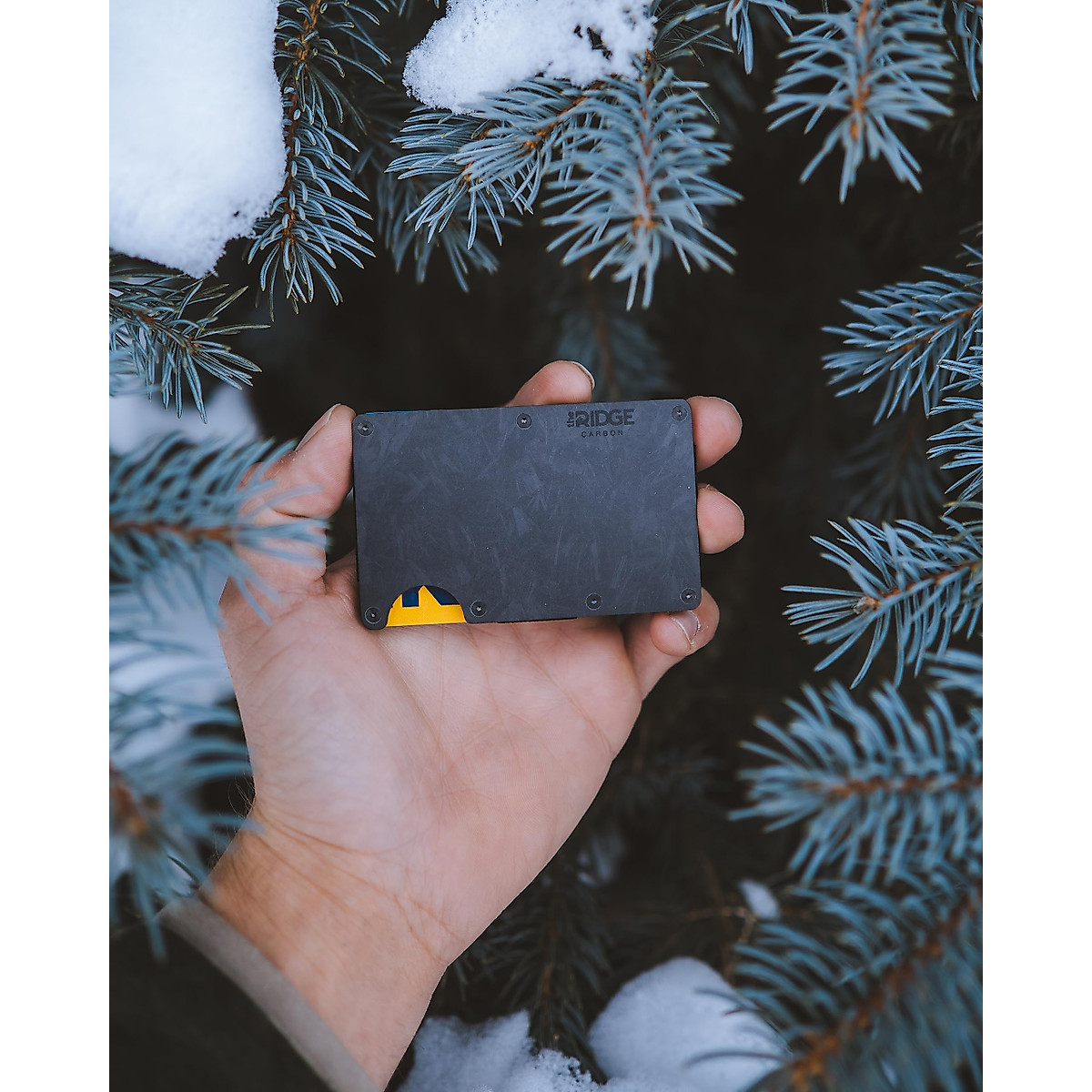 Ridge Wallets for Men - Slim Minimalist Wallet For Men, Front Pocket Wallets for Men, RFID Wallet For Men - Card Holder Wallet (Forged Carbon)