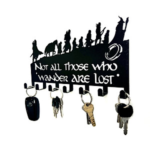 HeavenlyKraft Decorative Metal Key Holder, Wall Mounted Key Hooks for Home