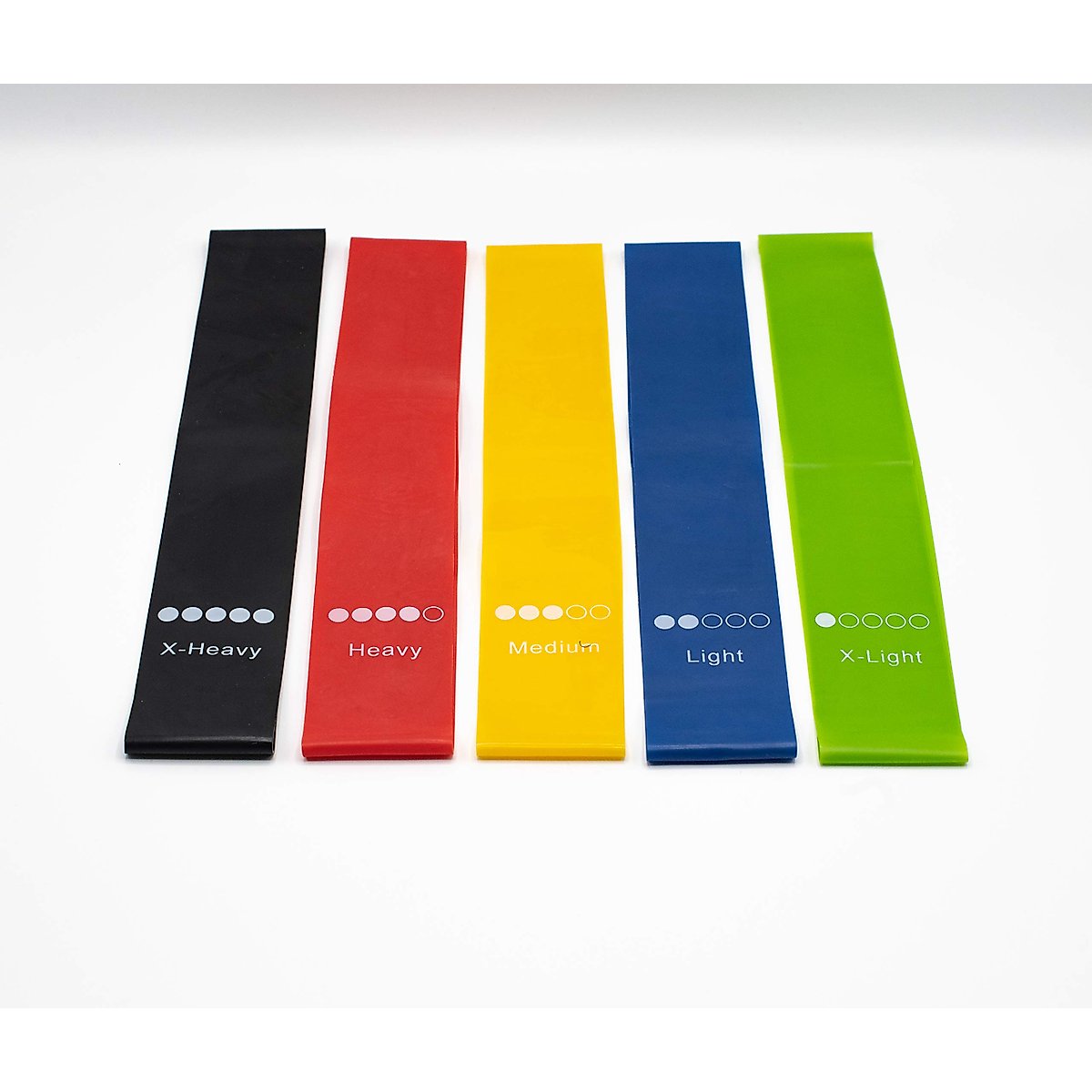 Nyack Exchange Resistance Loop Exercise/Rehab Band Set. for Use At Home Or On The Go. Build leg, Glute Muscles. Carry Bag Included, Set of 5