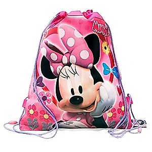 Minnie Mouse Disney Non Woven Sling Bag with Hang Tag - Ideal to use as a party favor bag