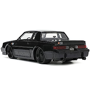 1987 Grand National Black Metallic Blackbird Bigtime Muscle Series 1/24 Diecast Model Car by Jada 34199