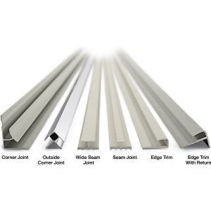 KOHLER K-97638-BNK Choreograph 96" Edge Trim, Anodized Brushed Nickel