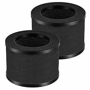 2 Pack TZ-K1 True HEPA Replacement Filter Compatible with FreAire KN6391, Compatible with ToLife TZ-K1, Compatible with MK-01 MK-06, 3-in-1 H13 HEPA Filter Replacement for Smoke Pollen, Black