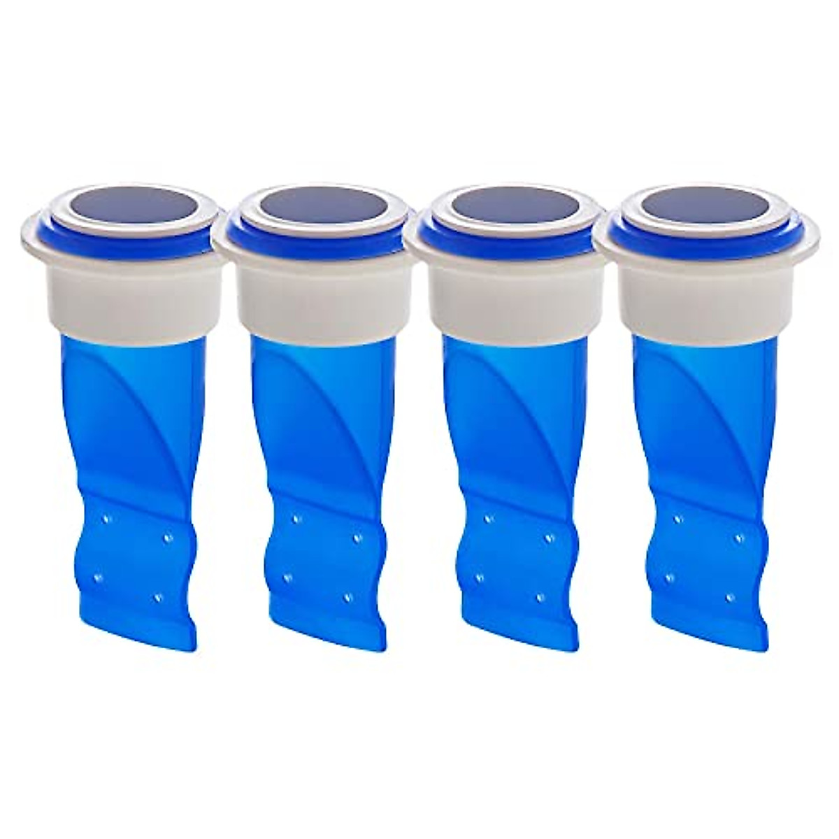 HLZC Drain Backflow Preventer, One Way Valve, Adjustable Silicone Sink Floor Drain Trap for Pipes Tubes in Toilet Bathroom Kitchen (Blue-4)