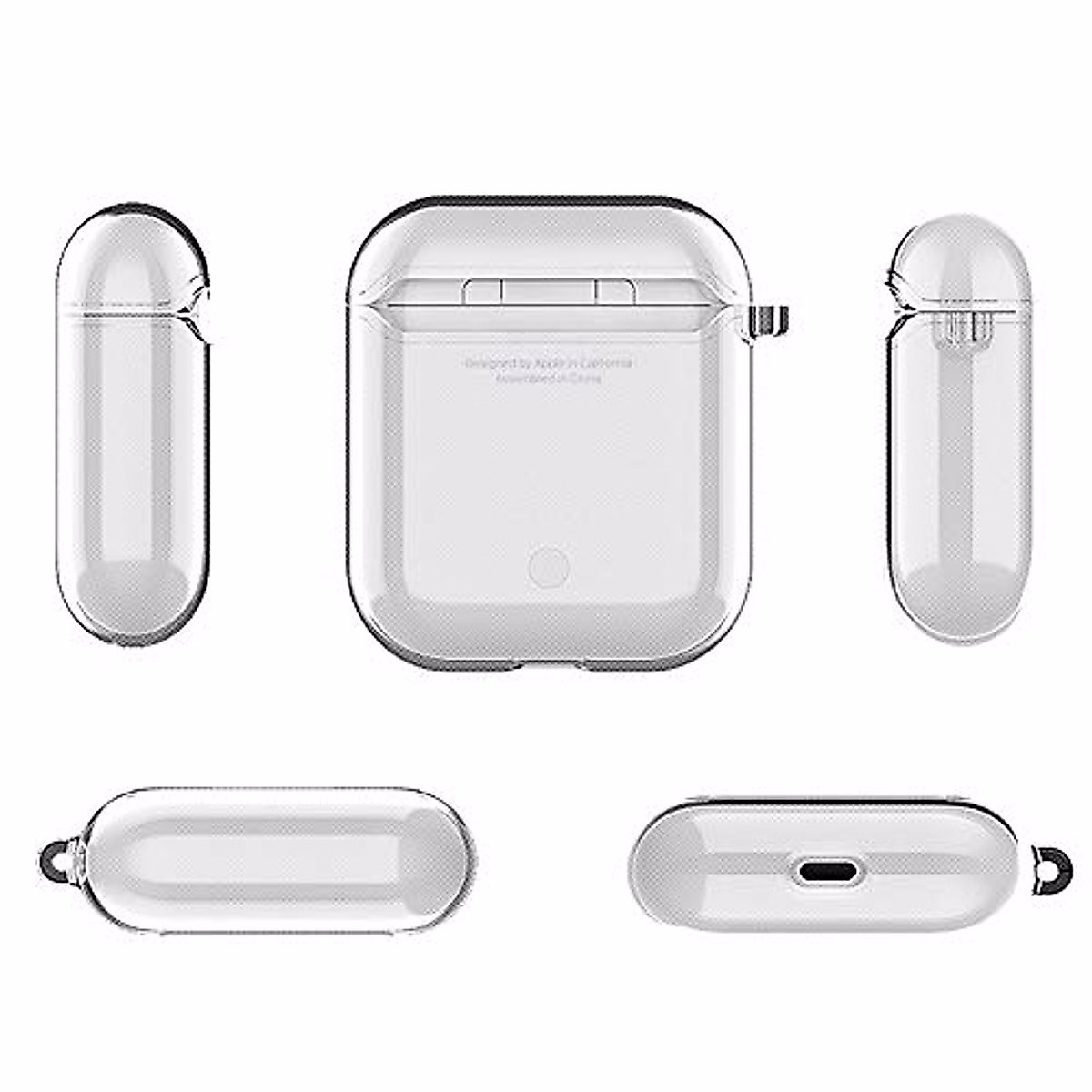 AIPNIS Custom Name Airpods Case for Apple AirPod 2 and 1 Cover Personalized Gift Shock Absorption Soft Clear TPU Cover DIY Relief
