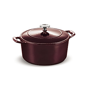 Tramontina Enameled Cast Iron Covered Dutch Oven 5.5-Quart Majolica Red, 80131/037DS