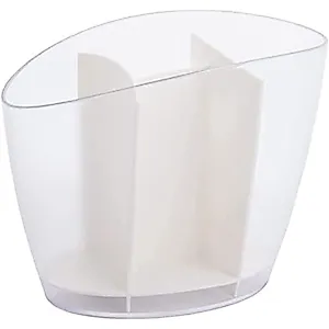 Kitchen Utensil Cutlery Holder,Flatware Divider Caddy,Cutlery Holder Cutlery Holder Rack Shelf Plastic Kitchen Tools Storage Holder Chopsticks Tableware Storage Shelf Stand (White) ( Color : White )