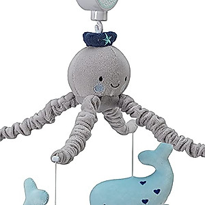 Lambs & Ivy Oceania Musical Nursery Crib Mobile - Ocean, Whale, Underwater Theme
