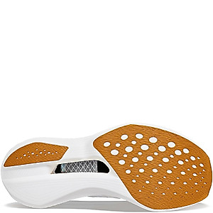 Saucony Women's Endorphin Elite Sneaker, White/Gold, 7.5