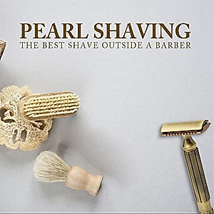 Pearl Shaving Double Edge Close Comb Safety Razor for Men - Reusable Eco Freindly DE Metal Razor | Premium Single Blade Razors for Men | Classic & Traditional Shaving Kit for Men Gift Option