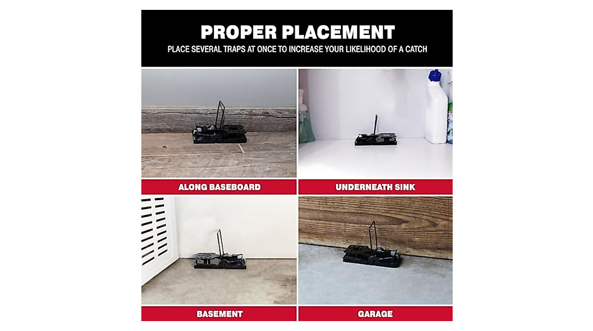 Catchmaster Claw Rat Trap 6-Pack - Reusable Indoor/Outdoor Pest Control