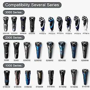 SH30 Replacement Heads for Philips Norelco Series 3000, 2000, 1000 Shavers and S738 Click and Style, Blades for Philips S1560 Shaver, SH30 Blades