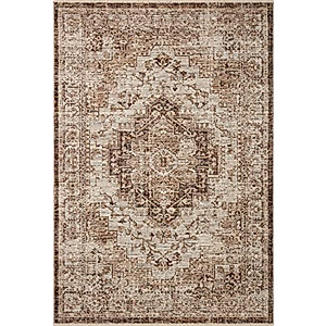 Loloi II Sorrento Collection SOR-03 Mocha/Multi 6'-7" x 9'-10" Area Rug