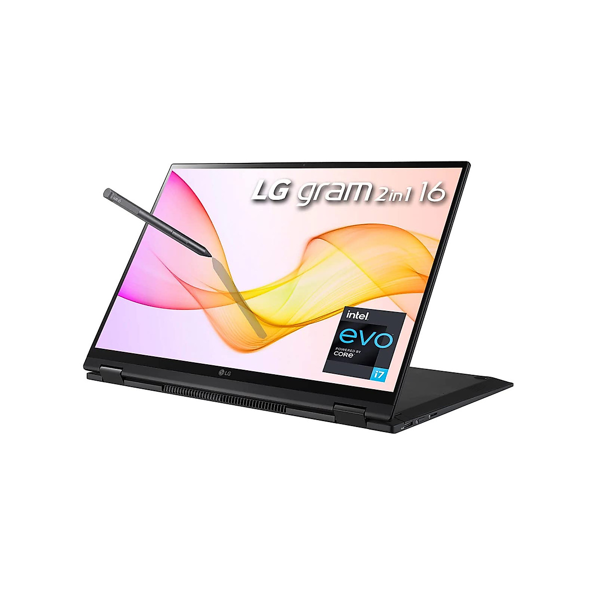 LG Gram 2-in-1 16-inch WQXGA IPS Touch Laptop - Intel Core i7-1165G7 - 16GB RAM 512GB NVMe SSD - Iris Xe Graphics - WiFi 6 - Backlit - FPR - Fullday Battery - Windows 11 w/Pen (Renewed)