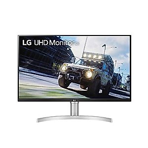 LG 32UN550-W 32-Inch UHD (3840 x 2160) VA Monitor with HDR 10, AMD FreeSync and Itle/Height Adjustable Stand (31.5" Diagonal), Silver (Renewed)