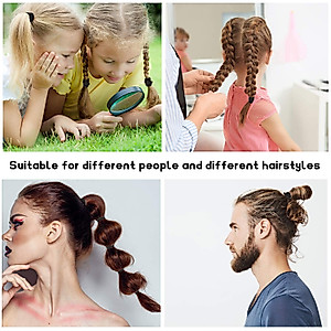 300 Pieces Black No Crease Girls Hair Ties， Hair Bands ，Bulk Elastics Ponytail Holders Ties for Thick Heavy and Curly Hair