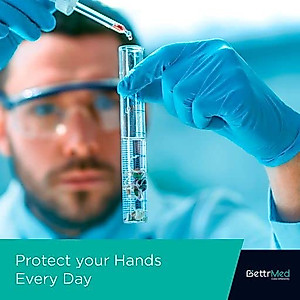 Bettrmed Blue Nitrile Gloves, Disposable Latex Free - Small (Pack of 1000) Medical Surgical Exam Dental - Strong Rubber, Powder Free, with Long Cuffs - Guantes Desechables