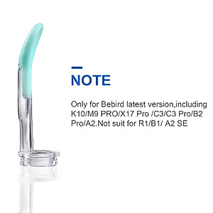 Ear Cleaner Replacement Tips Silicone Ear Spoons Tips Ear Retaining Ring Structure Removal Endoscope Tool Compatible with X17 Pro M9 Pro A2 B2 Pro C3/C3 Pro K10 (8 Pieces)