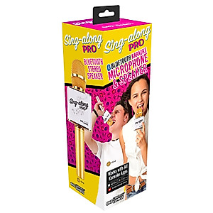 Sing-along PRO Bluetooth Karaoke Microphone and Bluetooth Stereo Speaker All-in-one (Black)