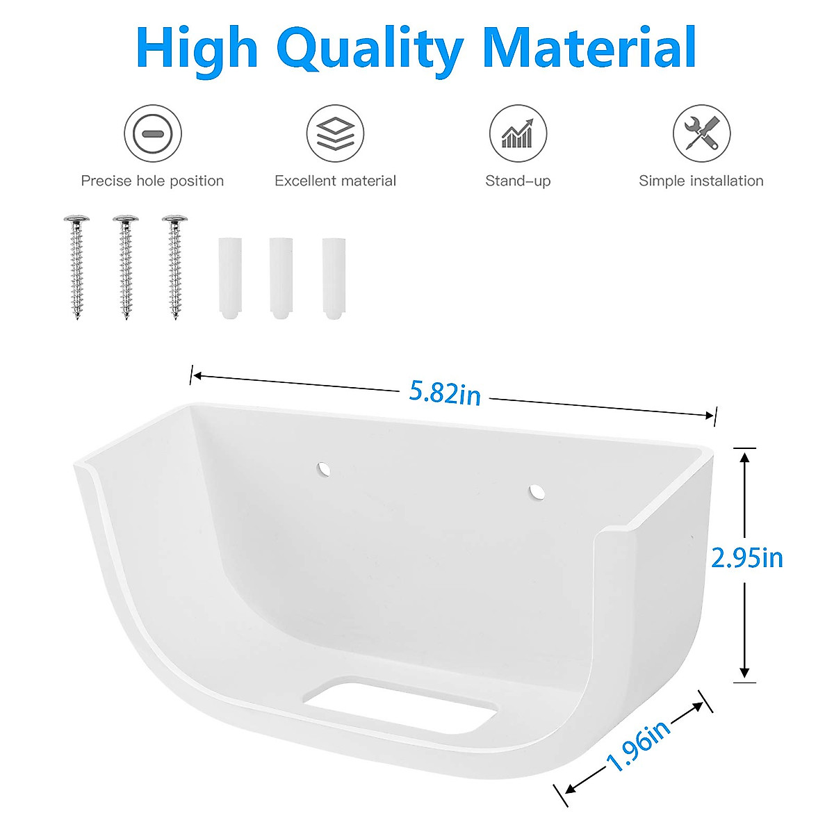 Outlet Wall Mount Holder for eero WiFi Router (eero Pro 6), Anbage Nest WiFi Bracket Compatible with eero WiFi Router, Two Installation Methods Easy to Install, Tidy Your Messy Wires