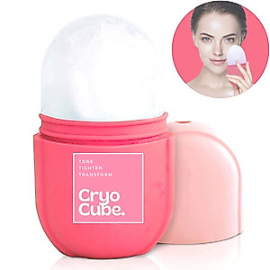 Cryo Cube Ice Roller for Face, Eyes and Neck Naturally tone and tighten skin, de-puff eye bags, add a healthy glow Cryotherapy for face and neck which helps enhance skin elasticity (Pack of 1)