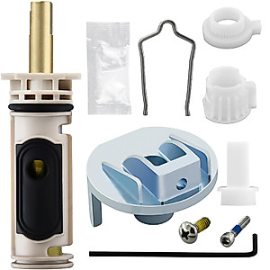 1222 Replacement Cartridge with 116653 Handle Adapter Kit for Moen, Compatible with One Hanlde Posi Temp Faucet