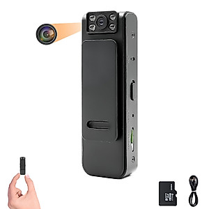 Sheawasy Body Camera 1080p, Wearable Body Worn Cameras, Pocket Bodycam for Law Enforcement, Security Guard, 4 Hours Battery Life, 32GB inside, for Indoor and Outdoor Us