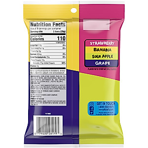 Bundle of Laffy Taffy Candy Individually Wrapped Mini Bars, Assorted Fruit Flavors & Fruit Combos, 6oz bags (Pack of 2)
