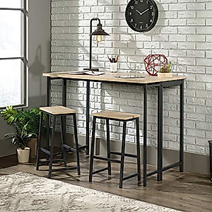 Sauder North Avenue Table with Drop Leaf, L: 47.50" x W: 28.38" x H: 36.13", Charter Oak Finish