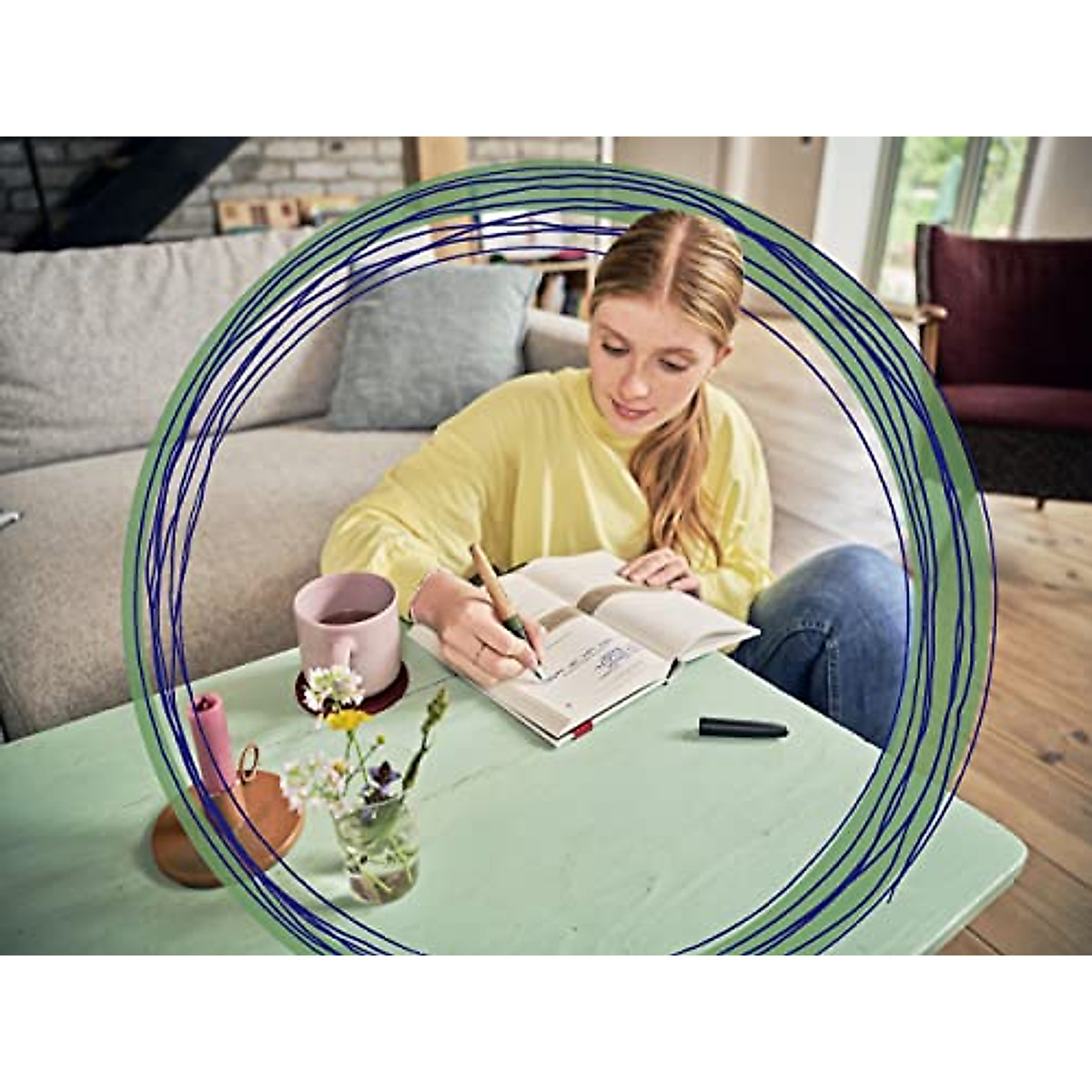 Climate-Neutral Fountain Pen - STABILO Grow - Pack of 1 - Plum Red/Cherry Wood