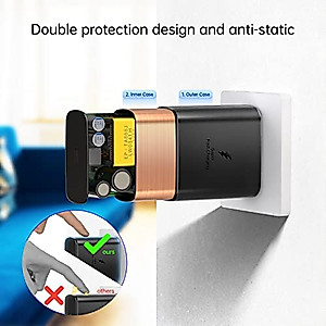 for Samsung Super Fast Charger USB Type C 45W Charging Block PD PPS for Samsung Galaxy S23 S22 Ultra Plus S20 Note 10 Tab S8 Ultra Plus S7 Fe S21 A53 A52 Z Fold Flip 3 5G 6.6ft 100W USB-C Cable Black