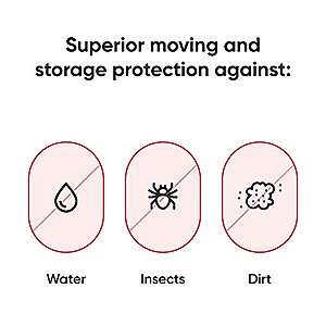 Hulsky Crib Mattress Storage Bag - 4 Mil Heavy Duty Crib Mattress Bag for Moving and Storage