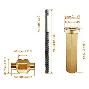 Misakomo Clamp Ring Knob Assembly with Threaded Rod and Retainer, Replacement for Zodiac Jandy DEV/DEL, Zodiac CV/CL Pool&Spa Filter, Repalce# Zodiac R0357500