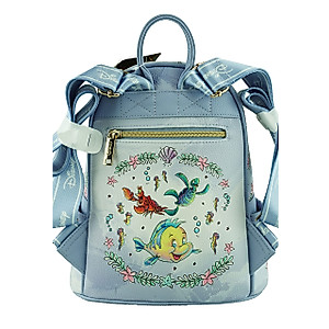 Wondapop Disney The Little Mermaid Ariel 11" Vegan Leather Fashion Mini Backpack