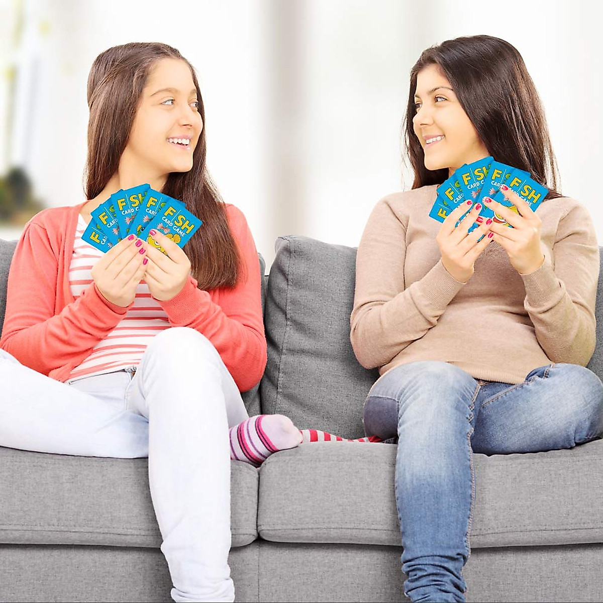 Gamie Classic Playing Card Game Set for Kids - 12 Decks - Includes Hearts, Go Fish, and Old Maid - Fun Educational Tool - Party Favor for Boys & Girls, Goody Bag Filler, Stocking Stuffer