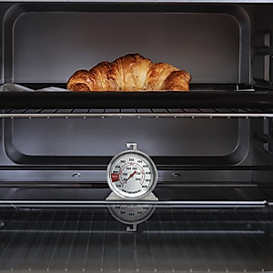 Oven Thermometer, CENTOLLA’s 2.56’’ in Oven Thermometer for Gas/Electric Oven, 100F-600F Premium Stainless Steel Baking Thermometer