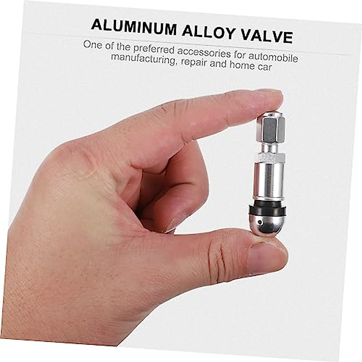 Milisten 4 Pcs Valve Wheels for Car Tire Pressure Caps Bolt in Valve Stem BMX Wheels Aluminum Alloy Silver Aluminum Stem Tire Air Automobile Tire Stems Gas Nozzle Circulation Valve