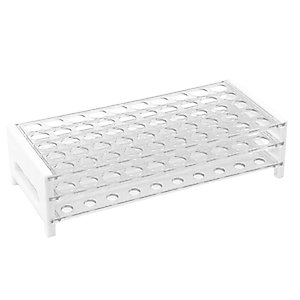 Plastic Test Tube Rack for 12/13 mm Tubes, Hole Diameter is 13.6mm, Holds 50, Detachable, Karter Scientific 208V2 (Pack of 1)