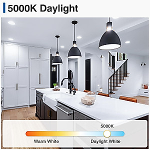 SHINESTAR 4-Pack BR30 LED Bulb, 65W Equivalent, Recessed Light Bulbs, 5000K Daylight White, Dimmable, 650LM, E26 Base