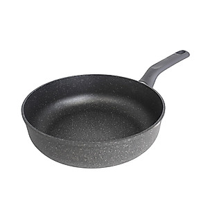 IMUSA 9in Gusto Cast Aluminum Speckled Nonstick Fry Pan with Soft Touch Handle, Gray