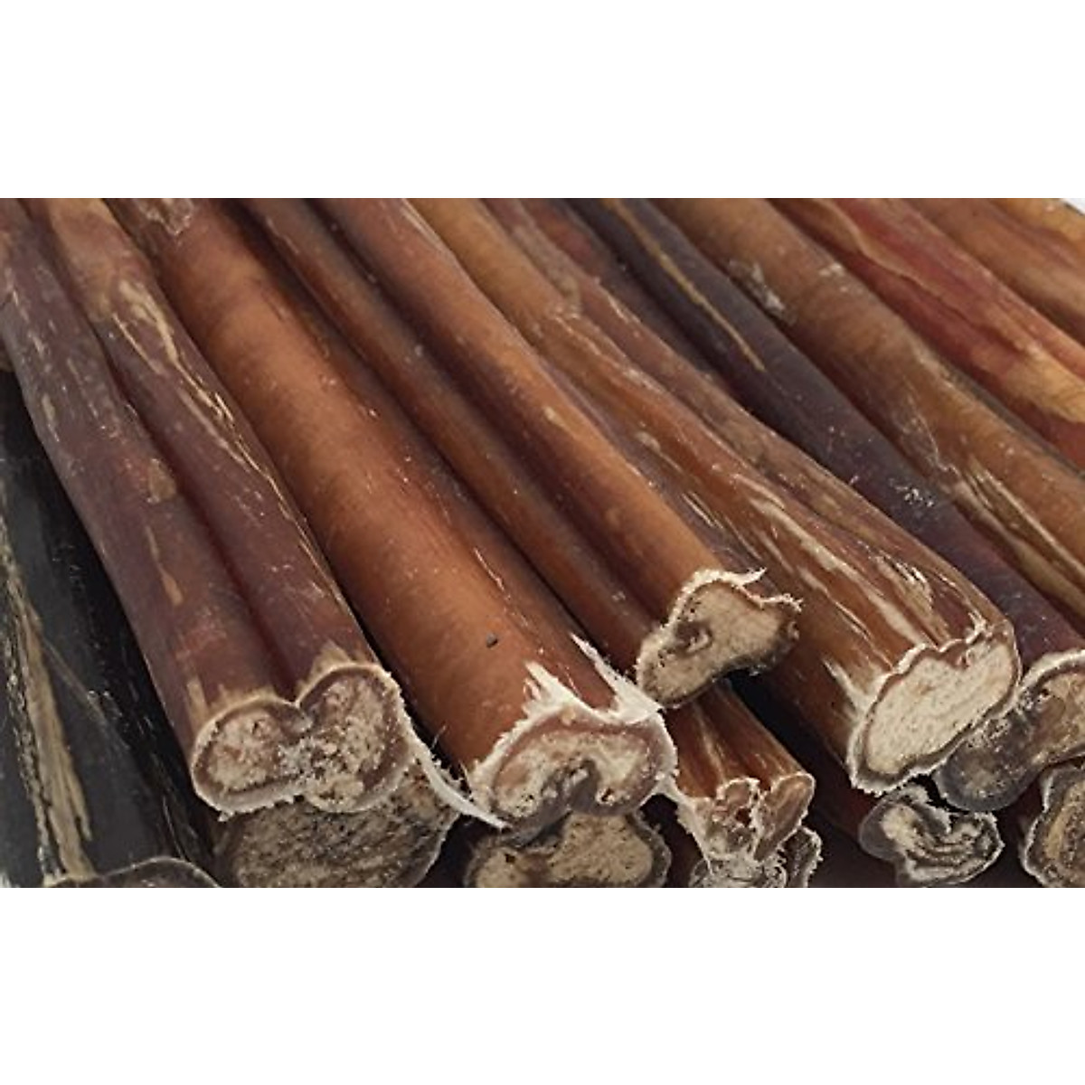 Top Dog Chews - Thick 6 Inch Bully Sticks, 100% Natural Beef, Free Range, Grass Fed, High Protein, Supports Dental Health & Easily Digestible, Dog Treat for Small, Medium & Large Dogs, 12 Pack
