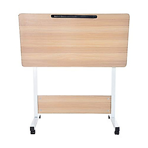 Toxz Computer Task Table Household Office Desk,Adjustable Height and Fold,Locking Casters,80CM 50CM,with Installation Tool(Ship from US!)