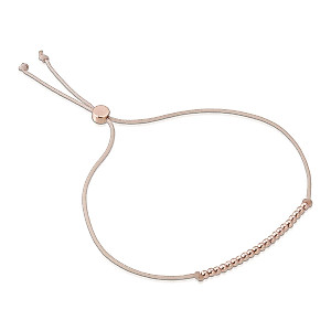 Lucky Feather 21st Birthday Gifts For Her - 14K Gold Dipped Beads Bracelet on Adjustable 7”- 8” Cord - Women Turning 21 Birthday Gifts For Her (rose-gold-plated-base)