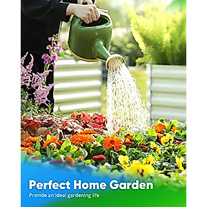 Quictent Galvanized Raised Garden Bed 6x3x1ft Thickened Metal Planter Box Hold 18cft Soil for Vegetables Corner Protector Bottomless Flowers Herbs Backyard Patio Tomato Cage Weed Barrier Included