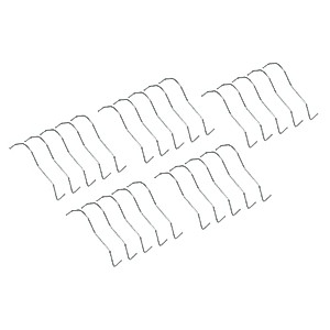 PATIKIL 3.3x0.9 Cage Door Hook, 25Pcs Stainless Steel Durable Singe Wire Water Pipe Latch Hook for Locking and Fixing Rabbit Pig Poultry Cage, Silver