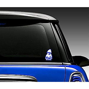 2 x Vinyl Self-Adhesive Stickers Hangover Baby on Board Decal Funny Blue Car Window Auto B 168