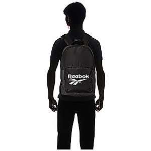 Reebok Backpack, Black/Black, One Size