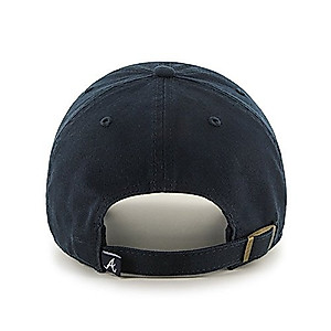 '47 MLB Atlanta Braves Brand Navy Basic Logo Clean Up Home Adjustable Hat
