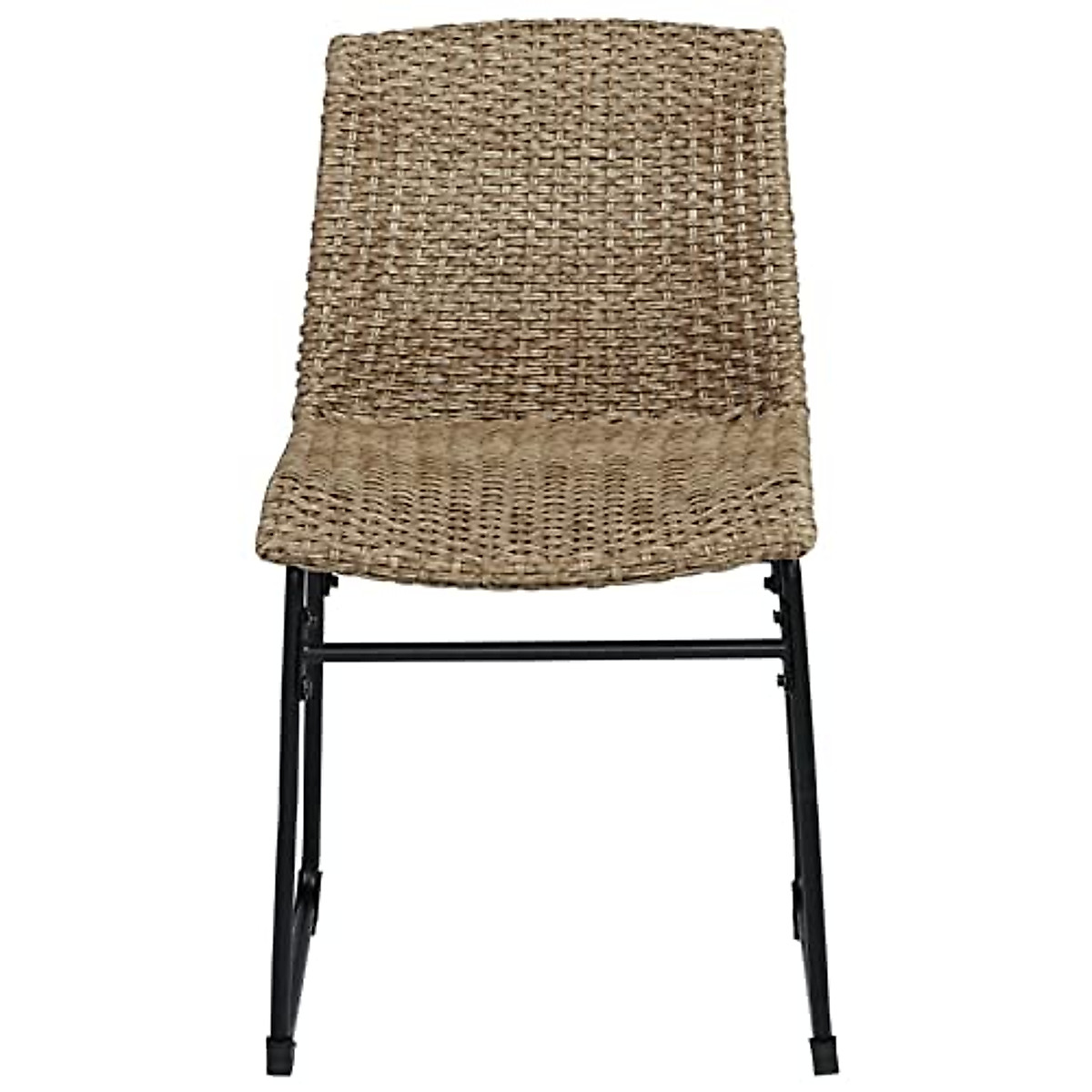 Signature Design by Ashley Outdoor Amaris Resin Wicker Patio Chair, 2 Count, Brown